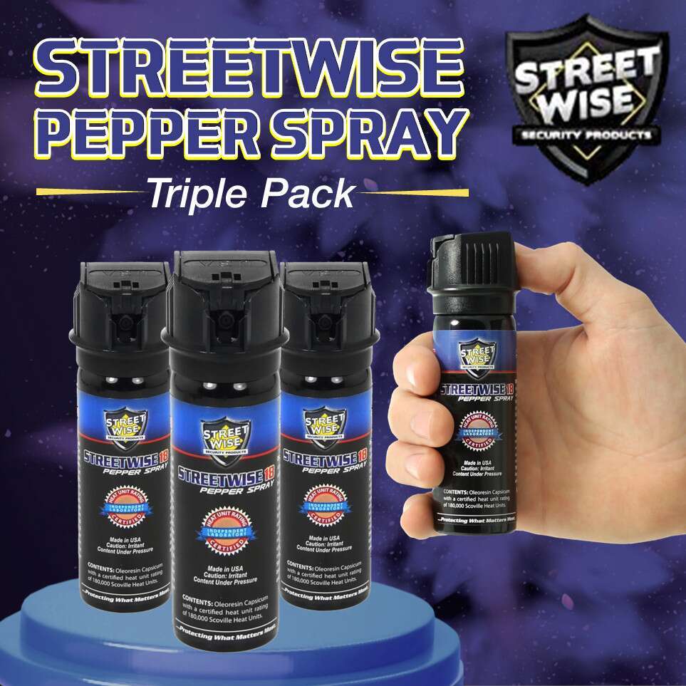 Streetwise Triple Pack Pepper Spray | Self Defense Mall