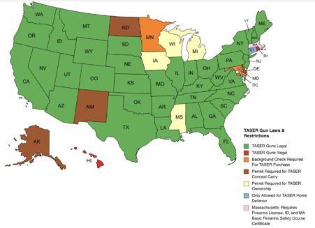 Review of the Taser Gun Laws in the United States