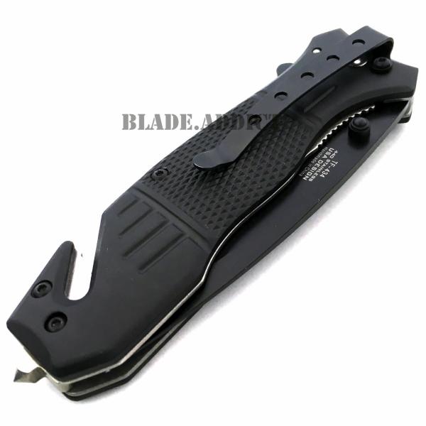 Tac-Force Spring Assisted Glass Breaker Folding Rescue Knife